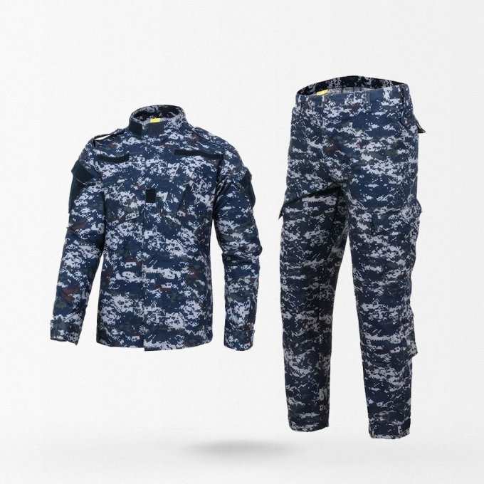 Uniforme De Combate Militar Digital Azul
