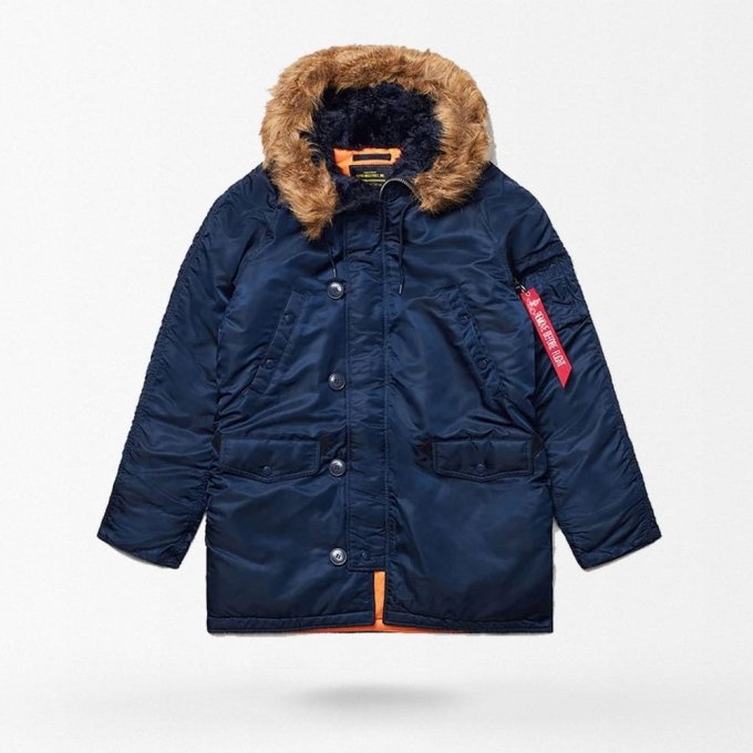 Parka N3B De Algodón Polar Para Hombre