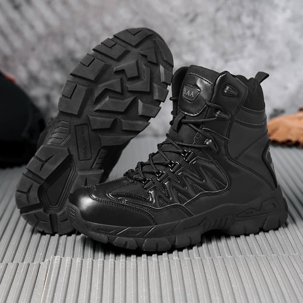 Botas Tácticas De Trekking Negras